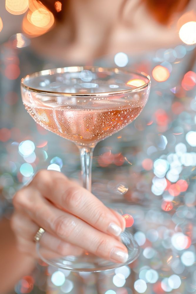 pink cocktail glass medication beverage. | Free Photo - rawpixel