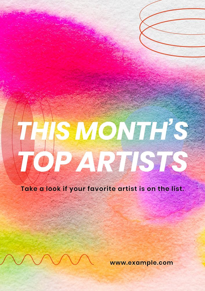 Top artists poster template | Free Photo - rawpixel