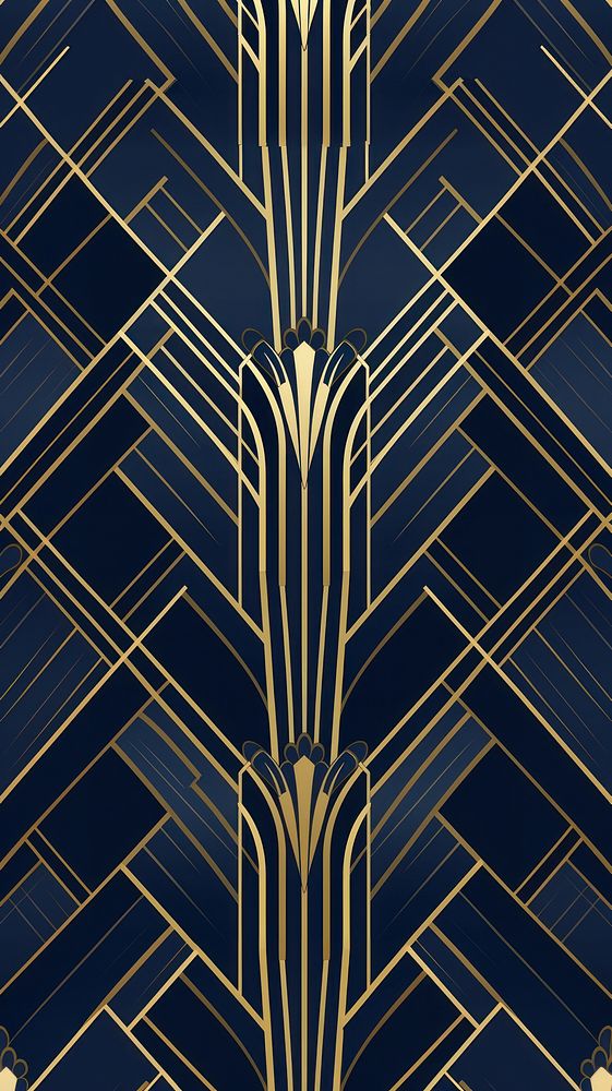 Art deco seamless wallpaper pattern | Free Photo Illustration - rawpixel