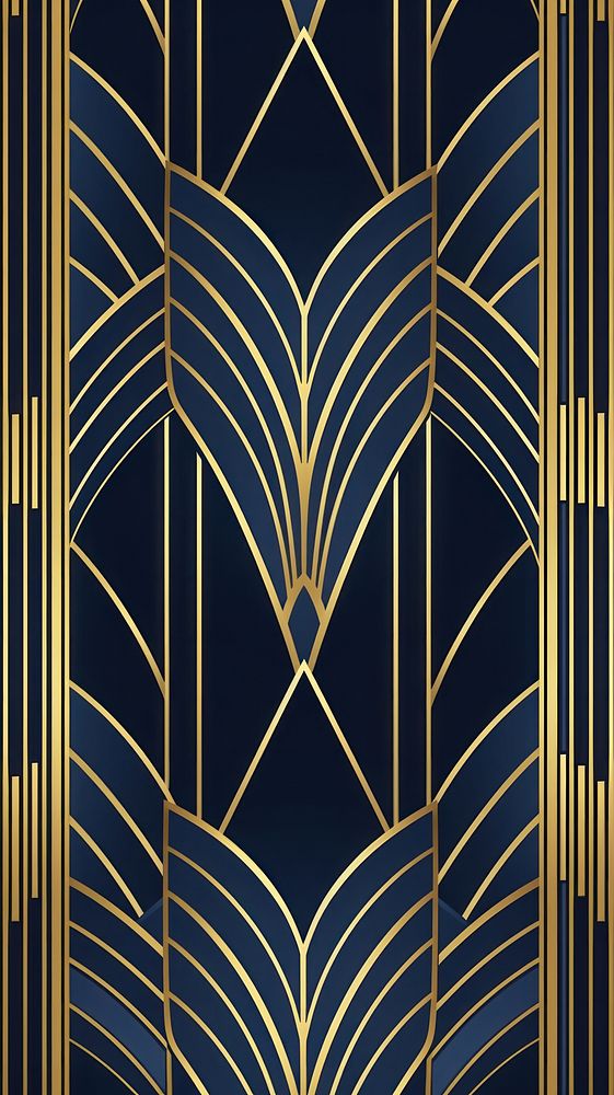Art deco seamless wallpaper gate. | Free Photo Illustration - rawpixel