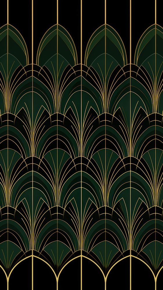 Art deco seamless wallpaper pattern | Free Photo Illustration - rawpixel