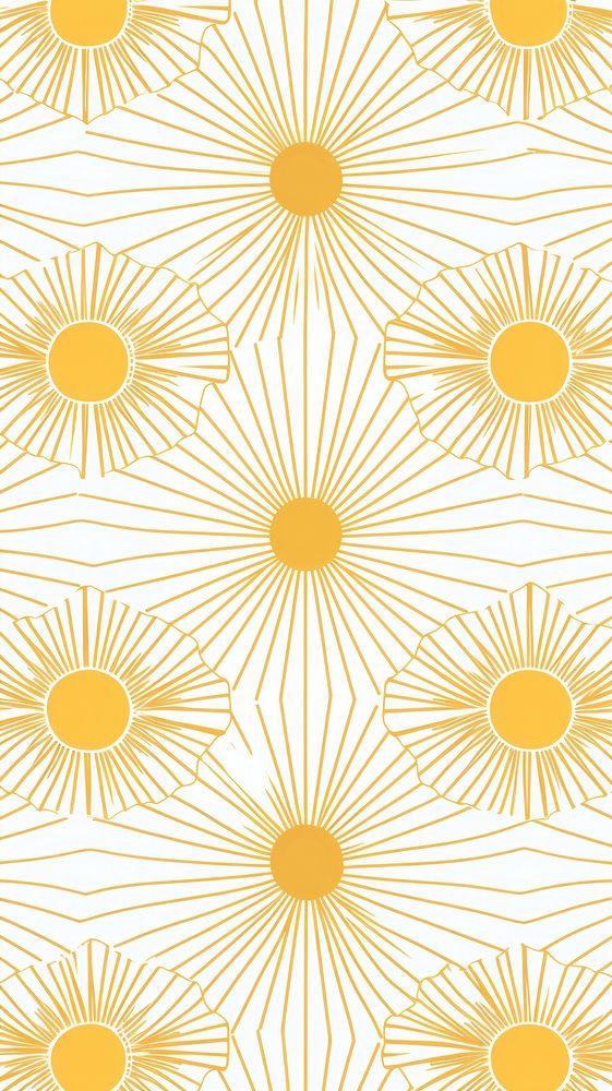 Art deco sun wallpaper pattern | Free Photo Illustration - rawpixel