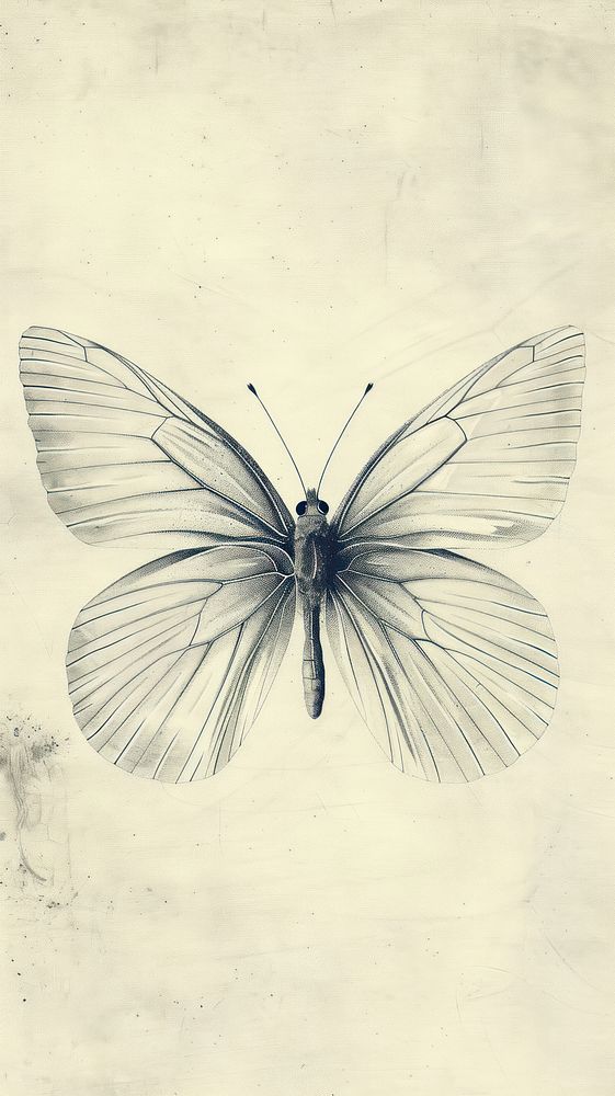 Wallpaper butterfly drawing sketch invertebrate. | Free Photo ...
