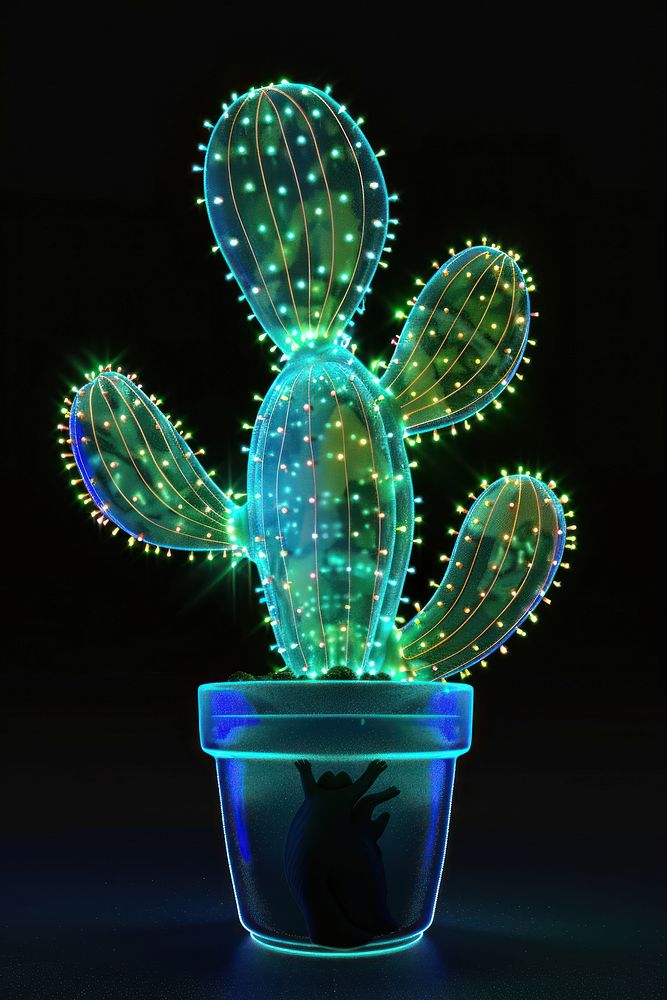 Render glowing catus astronomy outdoors | Free Photo Illustration ...