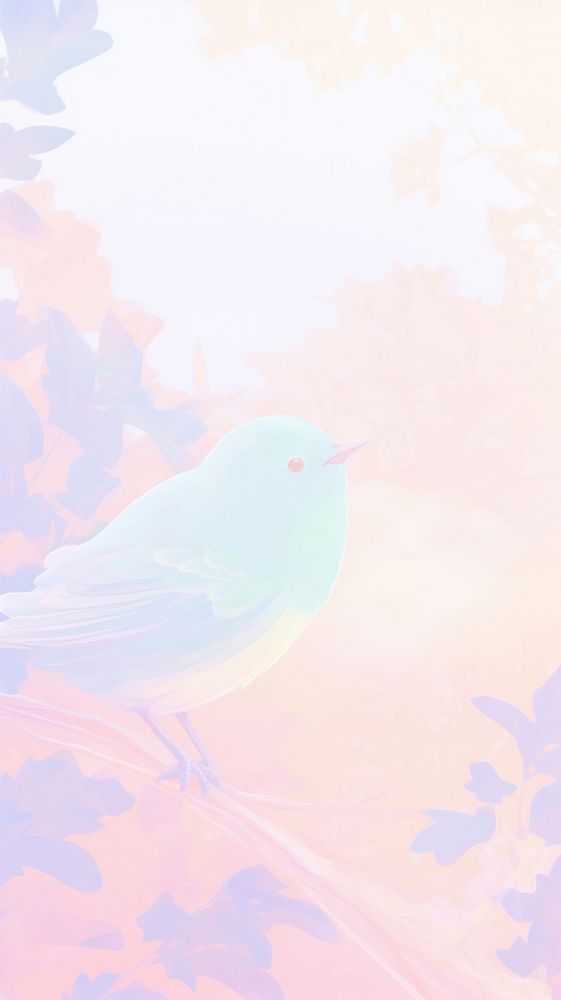 Blurred gradient Bird bird painting | Free Photo Illustration - rawpixel