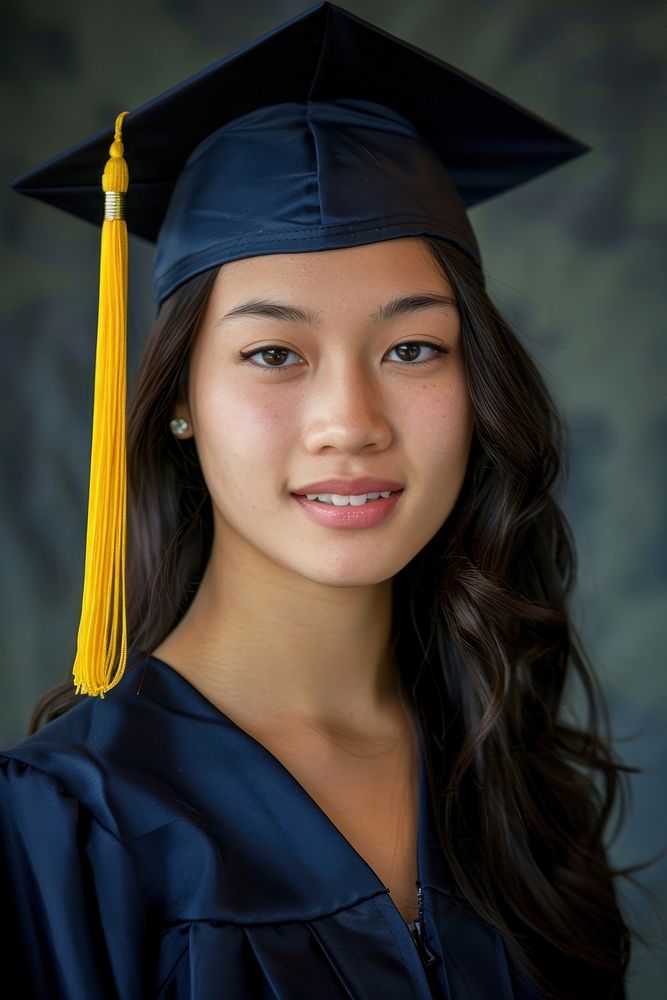 Asian woman graduation photo student | Free Photo - rawpixel