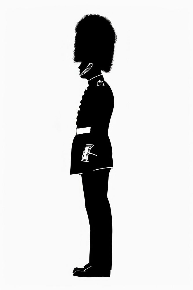 British palace guard silhouette clothing | Free Photo Illustration ...
