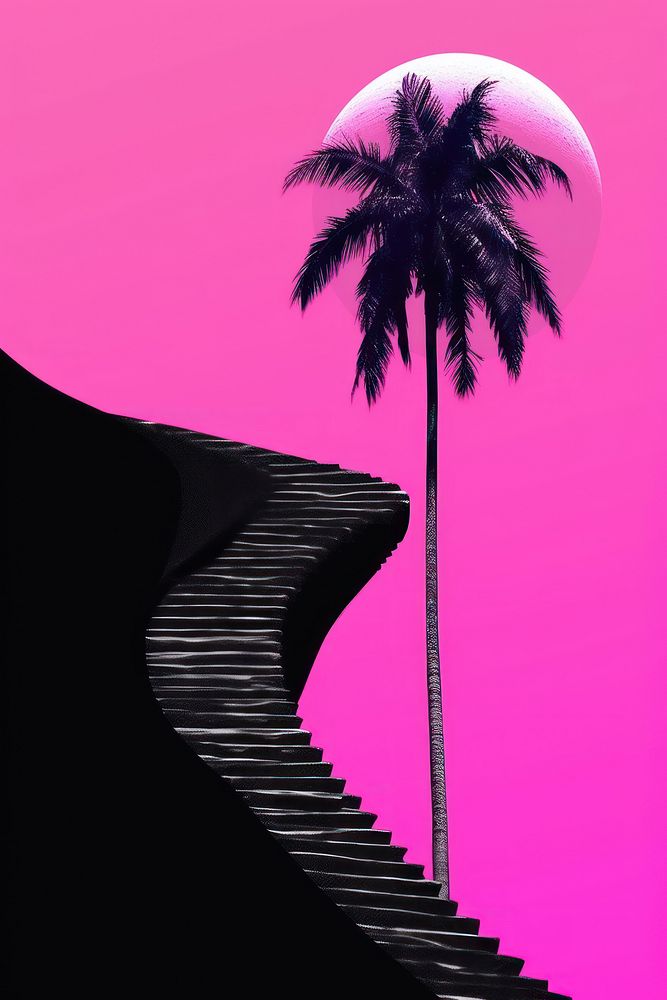 Noir landscape photography architecture staircase | Premium Photo ...