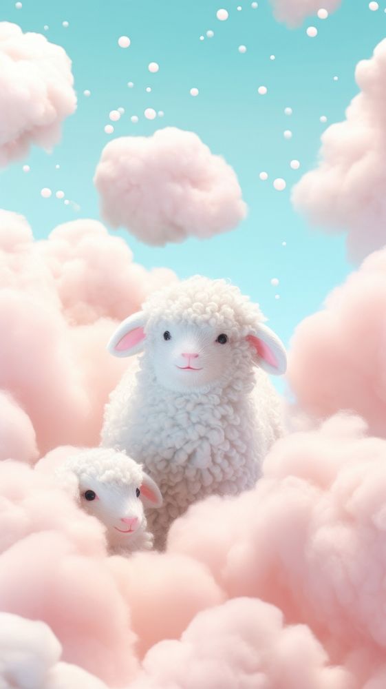 Full fluffy white sheeps animal | Free Photo Illustration - rawpixel