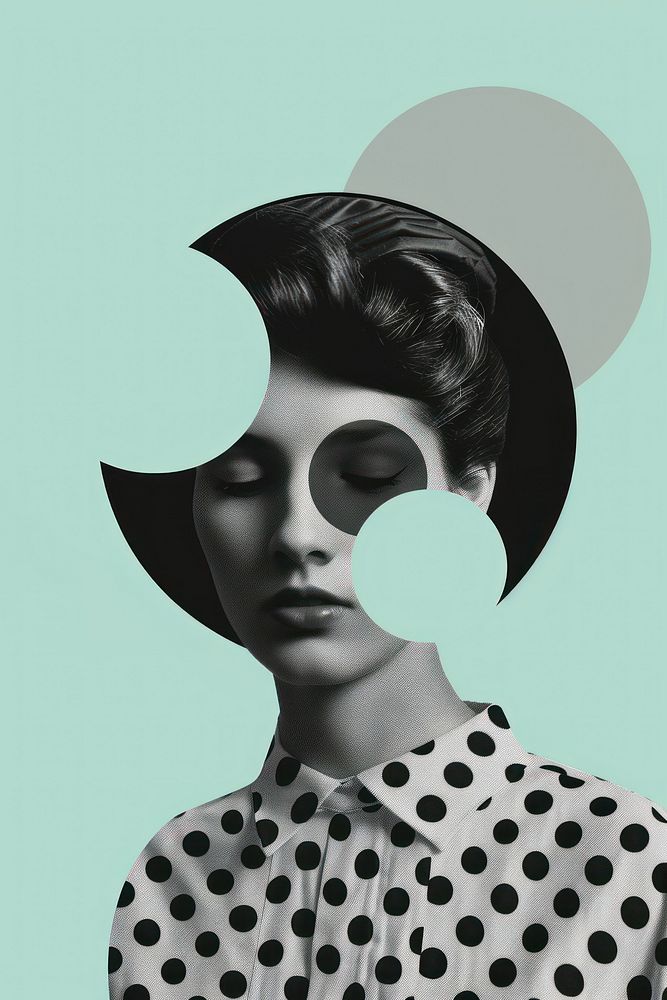 Polkadot photography portrait pattern | Free Photo Illustration - rawpixel