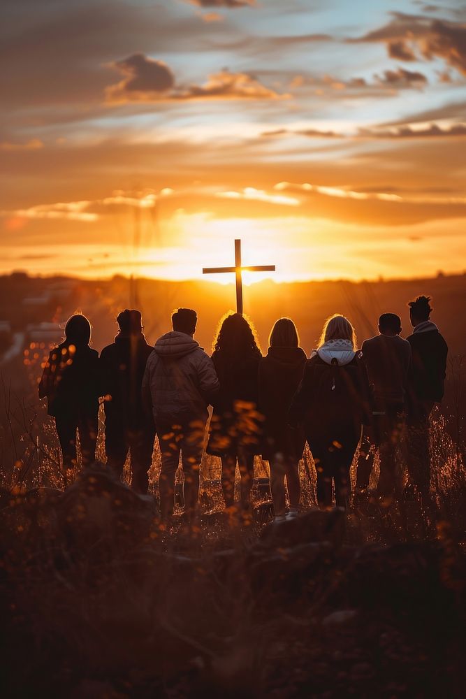 Group People Holding Cross and | Free Photo - rawpixel