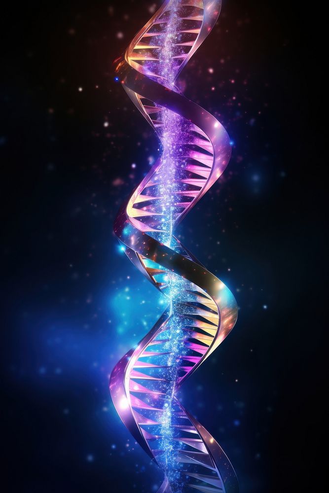 Dna helix graphics astronomy lighting. | Free Photo Illustration - rawpixel