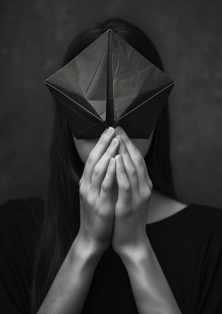 Origami female person finger. | Free Photo - rawpixel