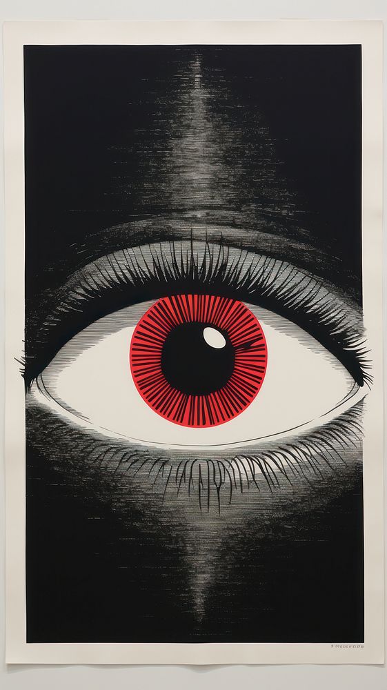 Eye graphics illustrated blackboard. | Free Photo Illustration - rawpixel