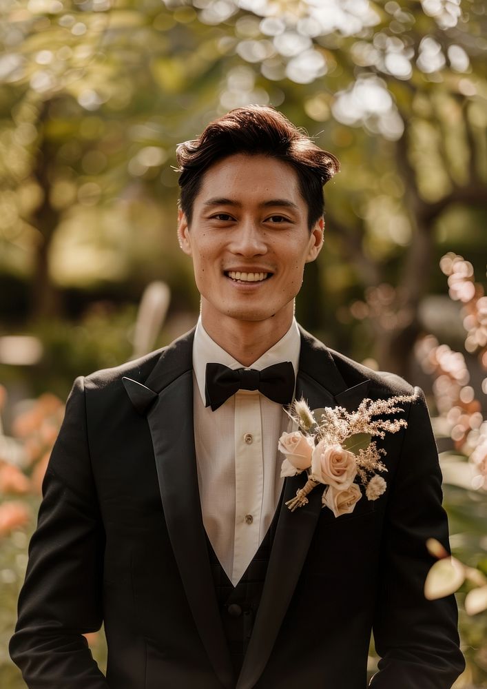 Thai groom happy clothing dimples. | Free Photo - rawpixel