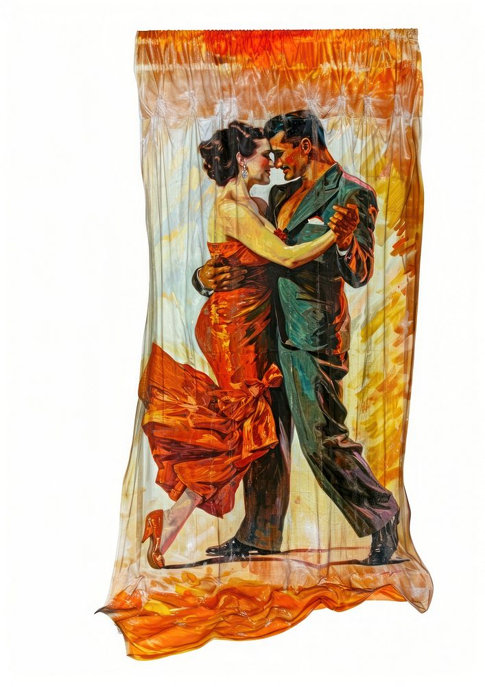 Curtain dance tango recreation. | Free Photo Illustration - rawpixel