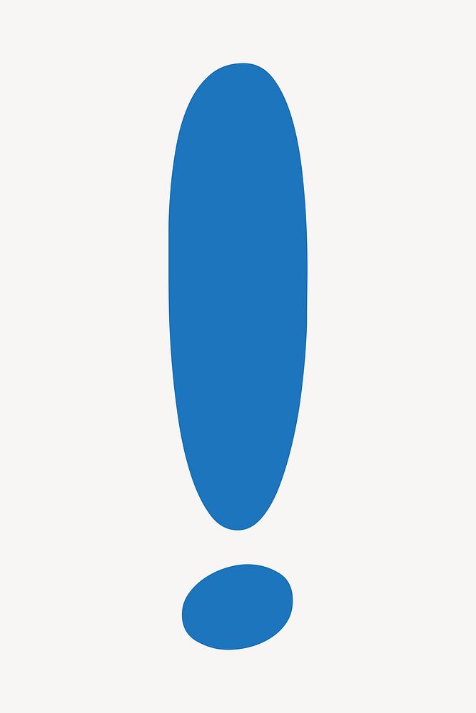 Blue Exclamation Mark sign illustration | Free Photo Illustration ...