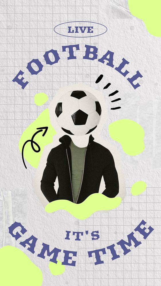 Football match Pinterest pin template | Free Photo - rawpixel