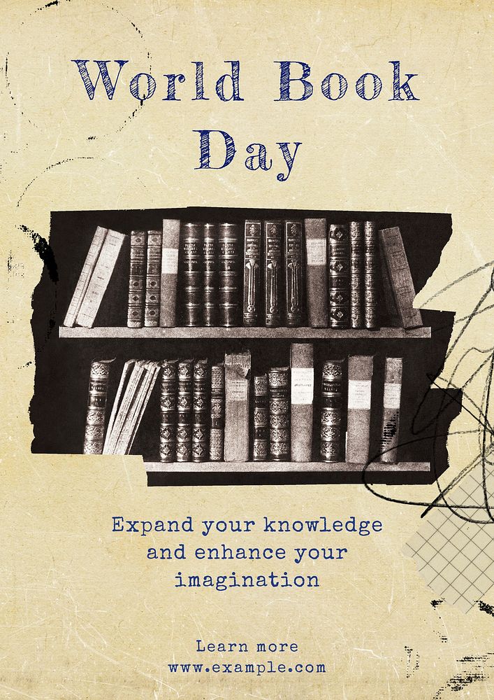 World book day poster template | Free Photo - rawpixel