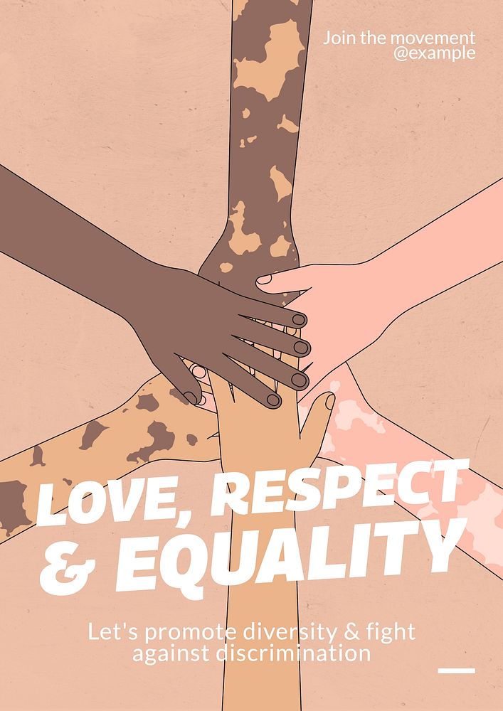 Love respect & equality poster | Free Photo - rawpixel