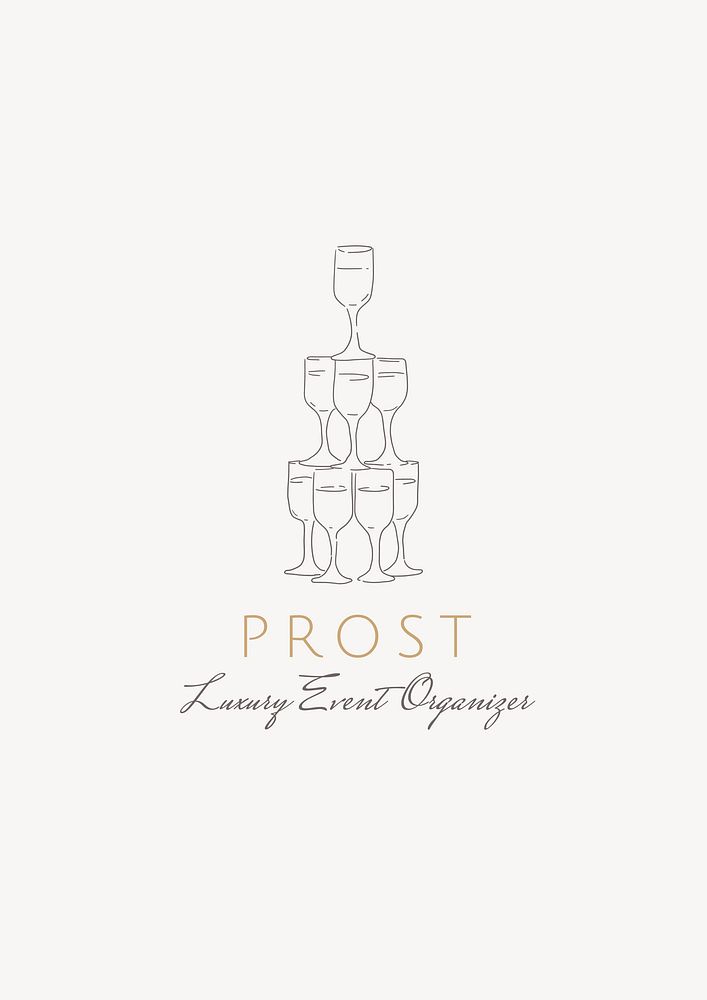 Event organizer logo template, editable | Free Photo - rawpixel