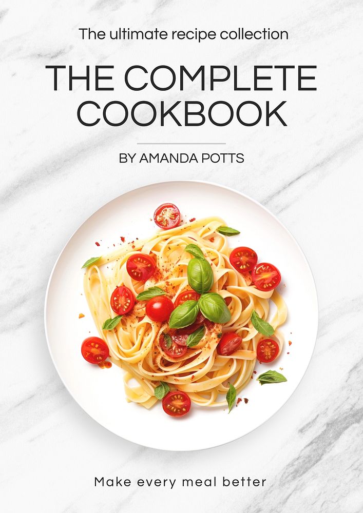 Cookbook cover template | Free Photo - rawpixel