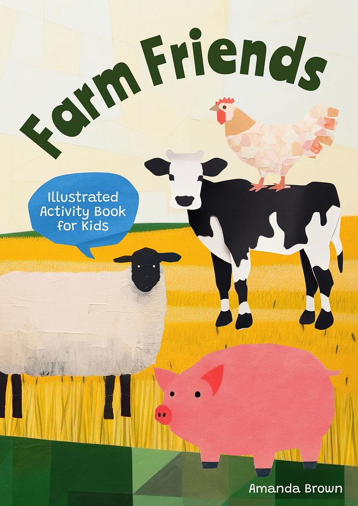 Farm & kids book cover | Free Photo - rawpixel