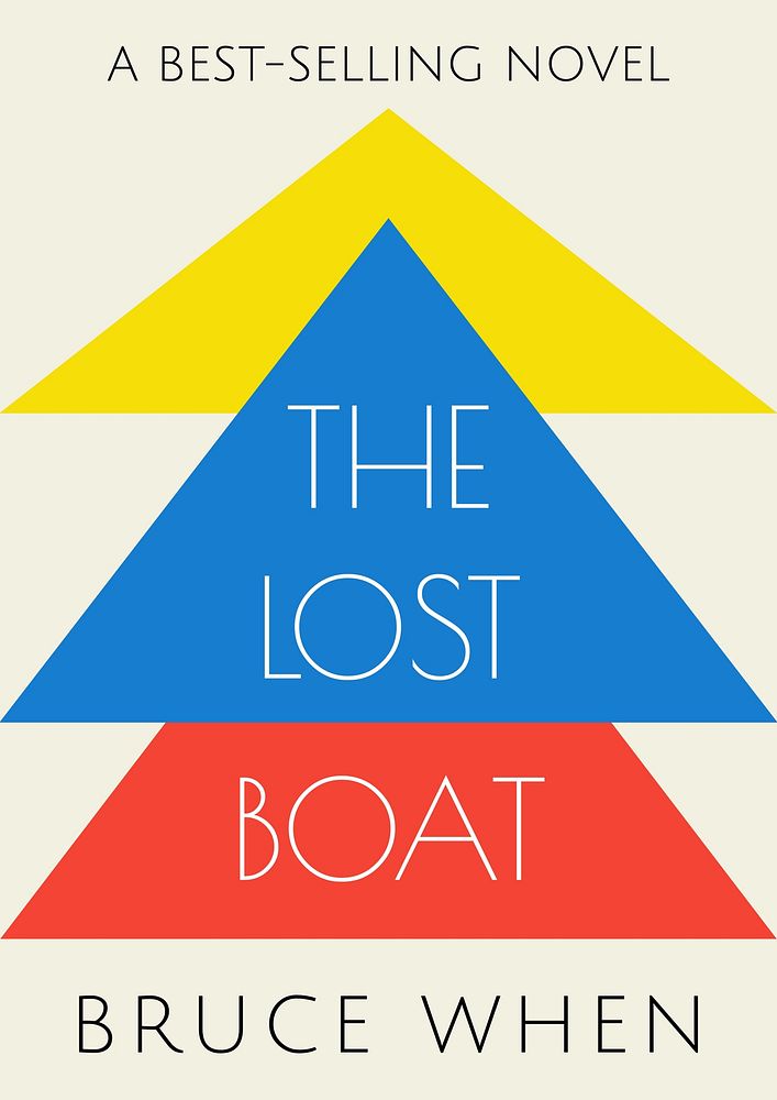 Lost boat book cover template | Free Photo - rawpixel