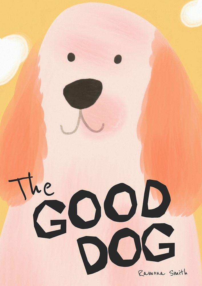 Dog book cover template | Free Photo - rawpixel