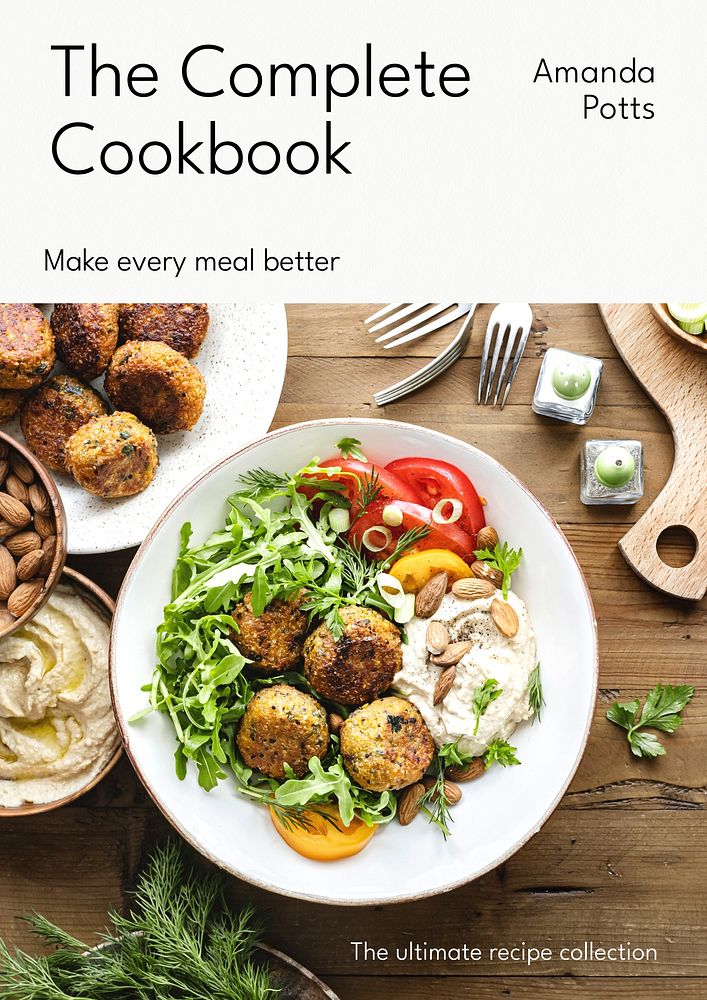 Cookbook cover template | Free Photo - rawpixel