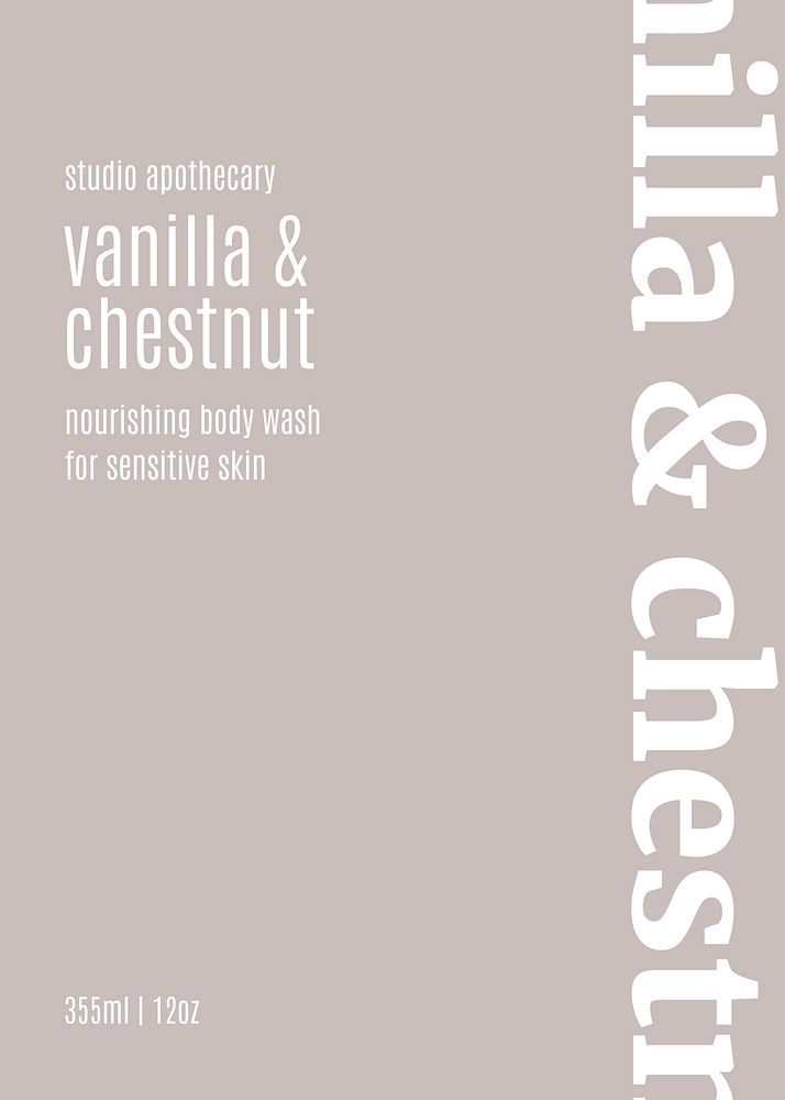 Body wash label template | Free Photo - rawpixel