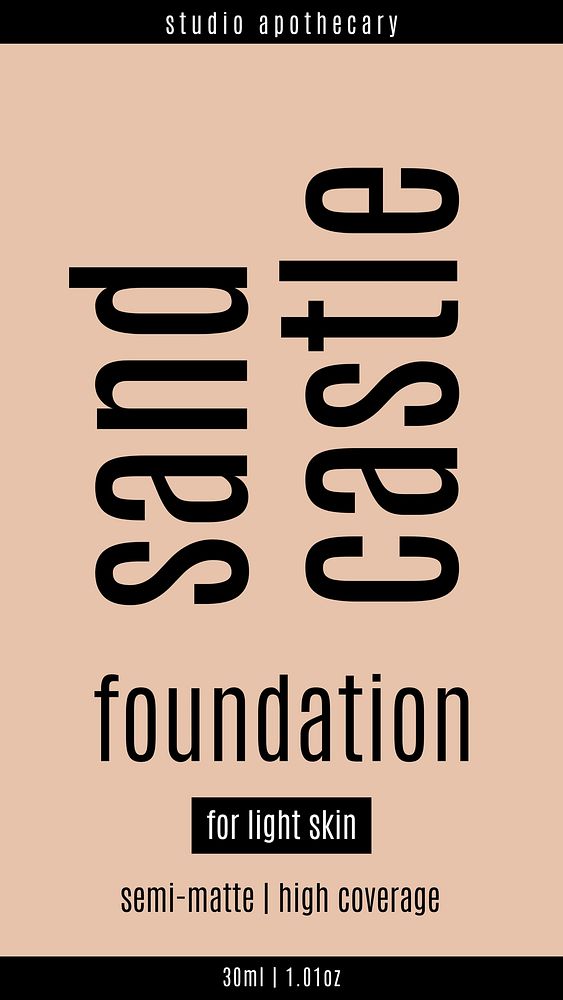 Foundation label template | Free Photo - rawpixel