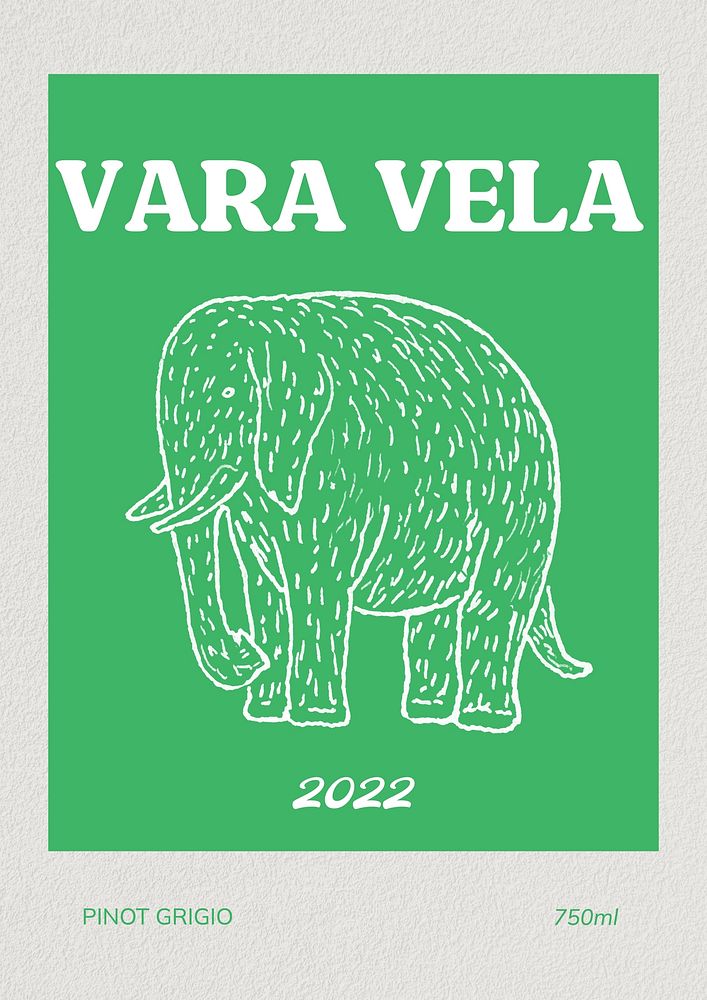 Pinot Grigio wine label template | Free Photo - rawpixel