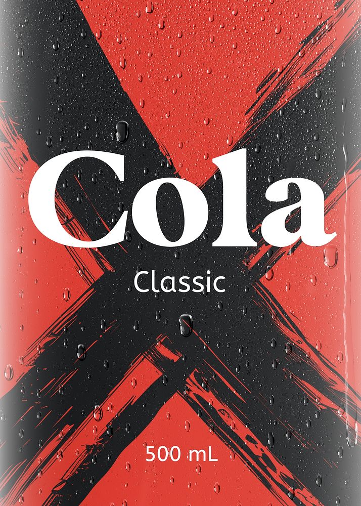 Cola label template | Free Photo - rawpixel