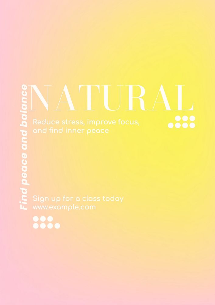 Natural movement poster template | Free Photo - rawpixel