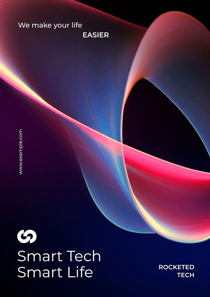 Smart technology poster template | Free Photo - rawpixel