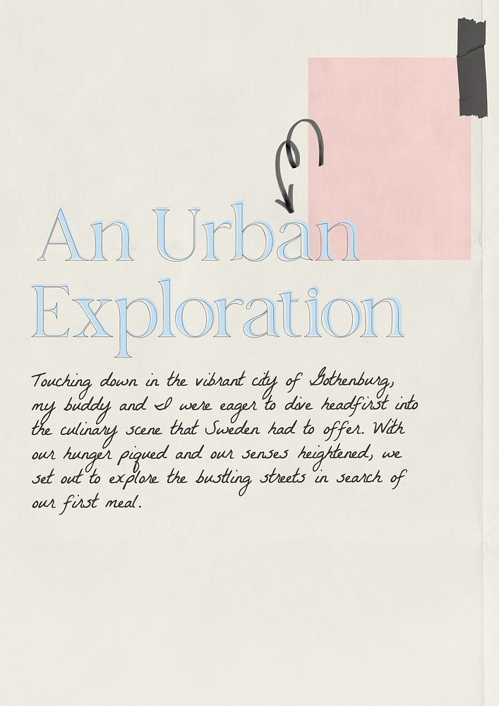 Journal poster template | Free Photo - rawpixel