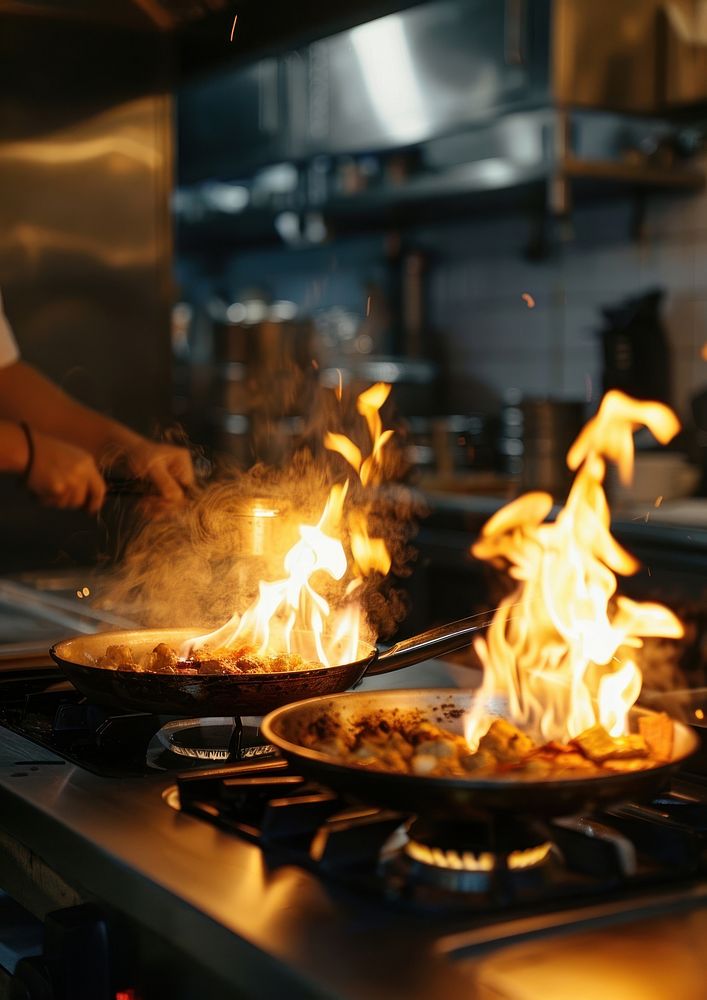 Chef is cooking stove flame | Free Photo - rawpixel