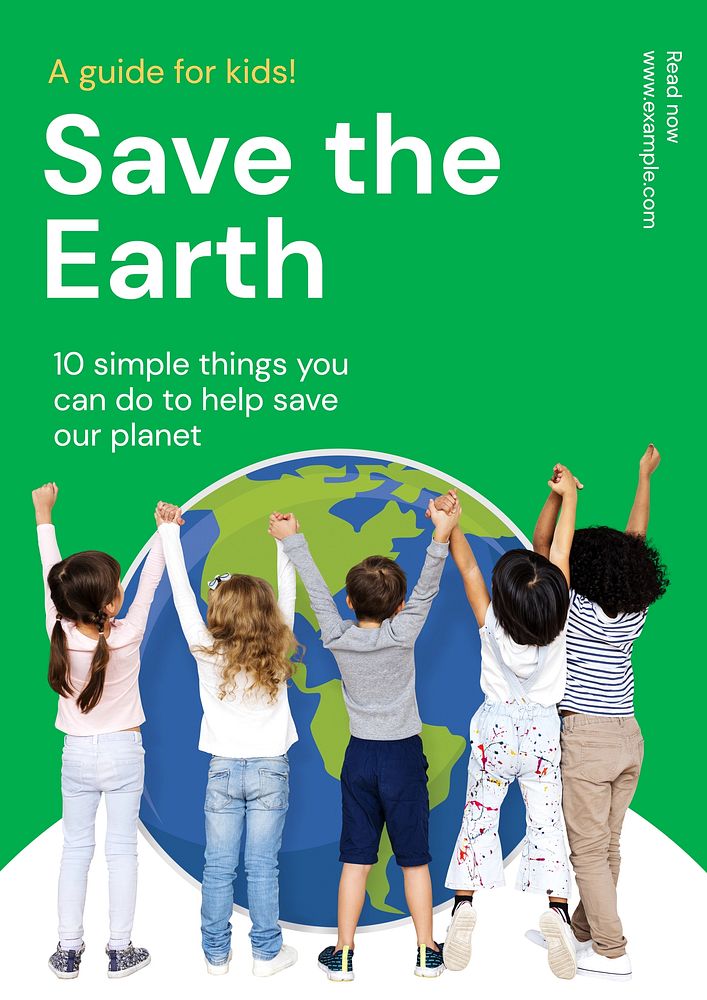 Save the earth poster template | Free Photo - rawpixel