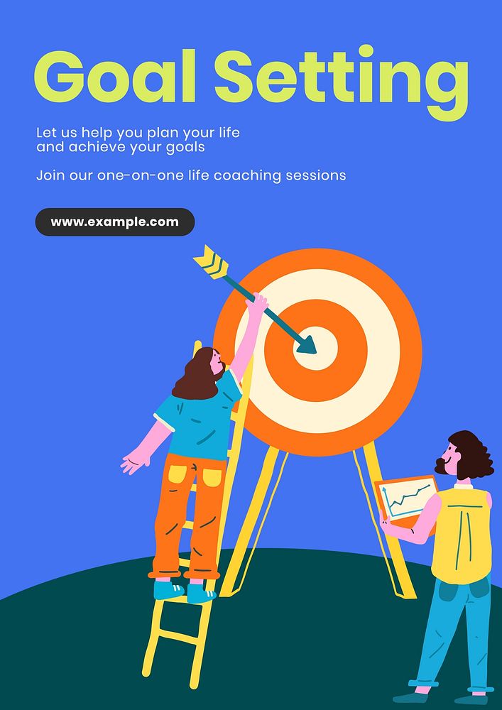 Goal setting poster template | Free Photo - rawpixel
