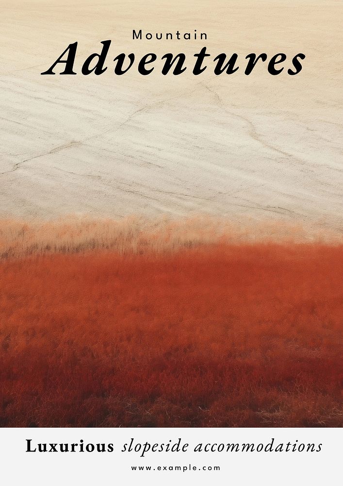 Mountain adventures poster template | Free Photo - rawpixel