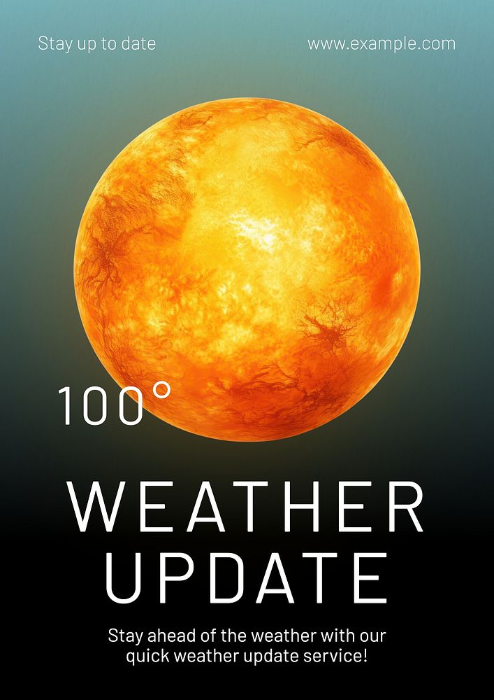 Weather update poster template and | Free Photo - rawpixel