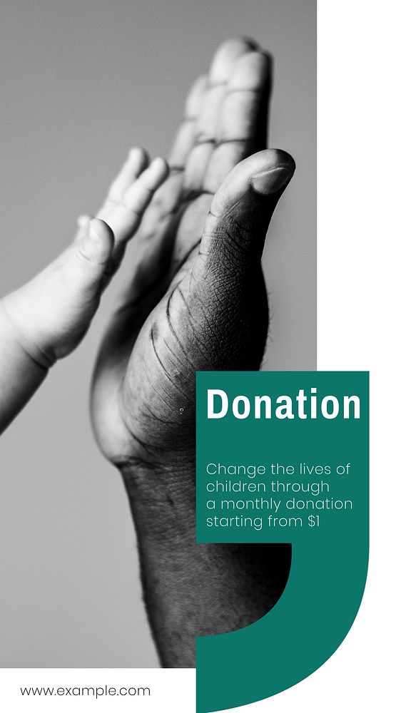 Donation charity advertisement Instagram story | Free Photo - rawpixel