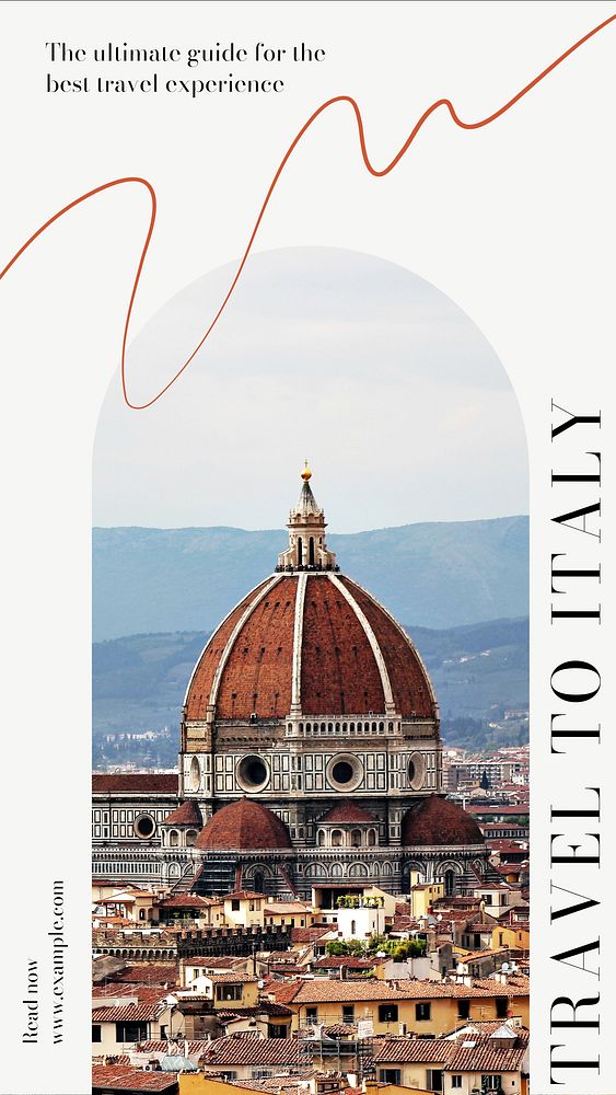 Travel Italy social story templat | Free Photo - rawpixel