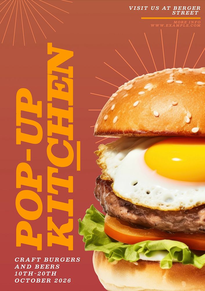 Pop-up kitchen poster template | Free Photo - rawpixel