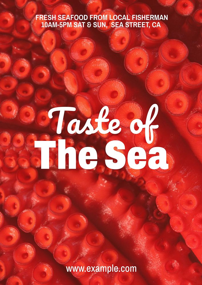 Seafood restaurant poster template and | Free Photo - rawpixel