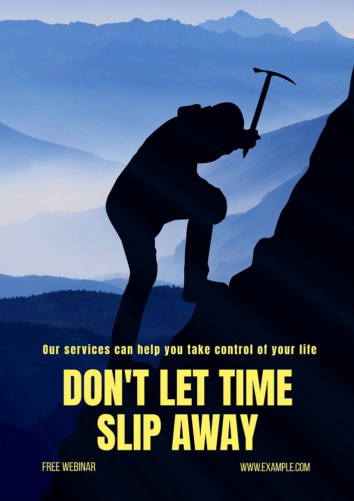 Time management advice poster template | Free Photo - rawpixel