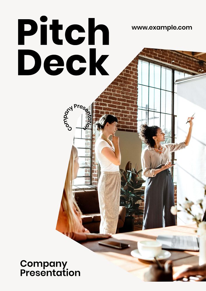 Pitch deck poster template and | Free Photo - rawpixel