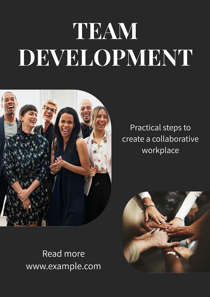 Team development poster template | Free Photo - rawpixel