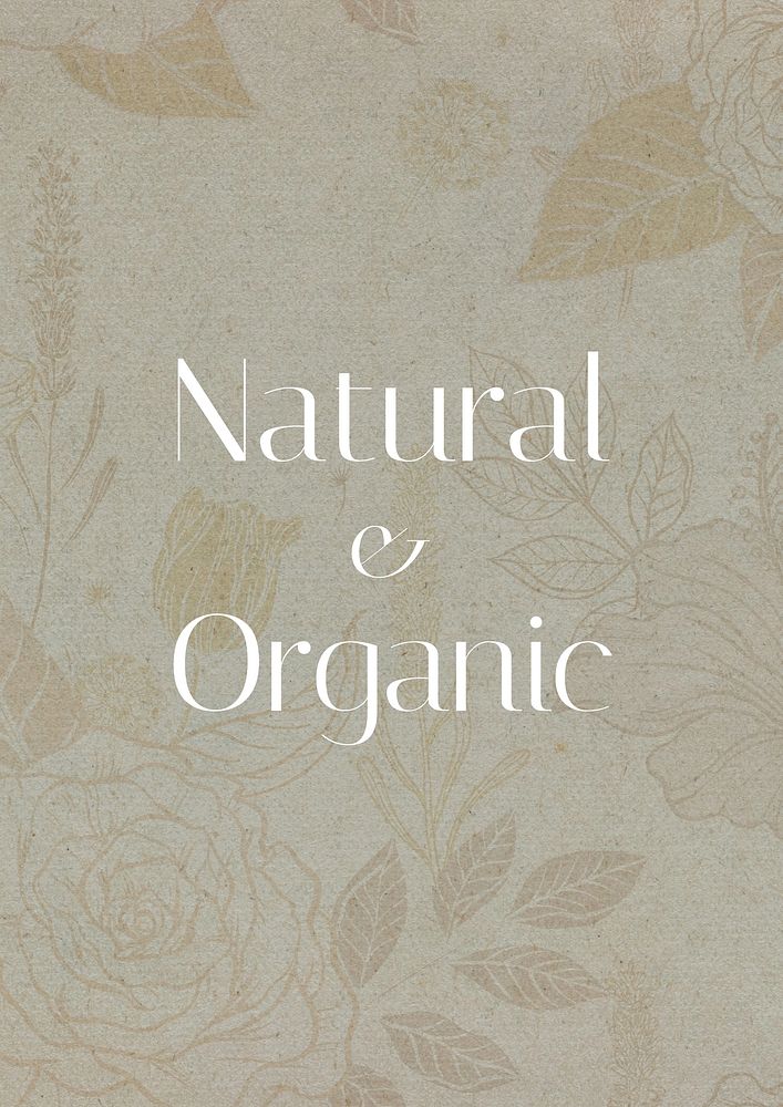 Natural & organic poster template | Free Photo - rawpixel